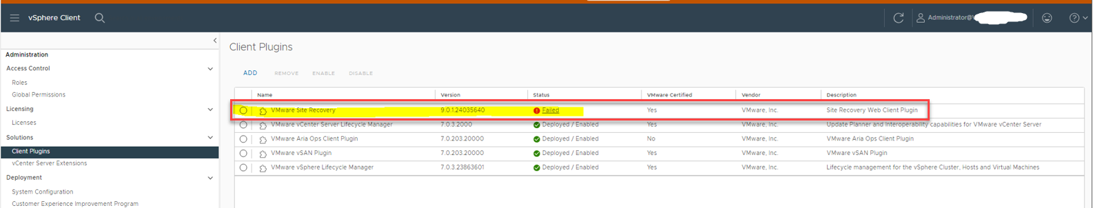 VMware SRM Upgrade from 8.7 to 9.0.1 Known Issues: | SK ITPro